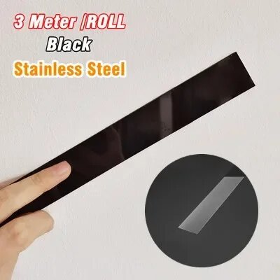 Зеркальные декоративные наклейки «сделай сам», 3 м, самоклеящиеся акриловые художественные настенные плитки, потолочные края, 3D полоски, украшение для фона телевизора, наклейка на стену