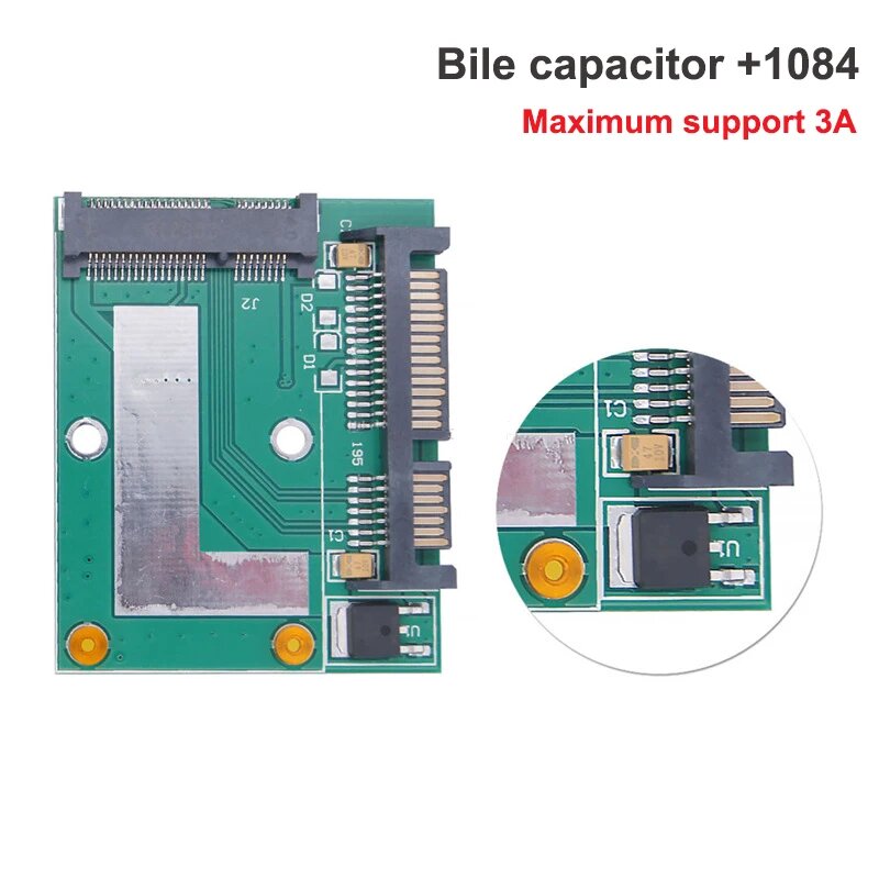 OULLX mSATA SSD к SATA 3.0 адаптер Bile capacitor