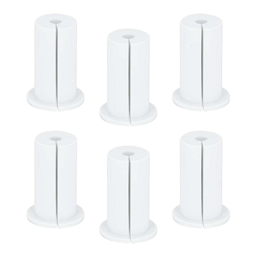 Кабельные резиновые проходные втулки (6 шт.), Белый