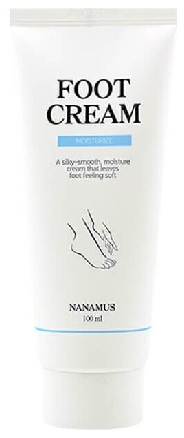 Увлажняющий крем для ног Nanamus Foot Cream с маслом мяты, 100 мл