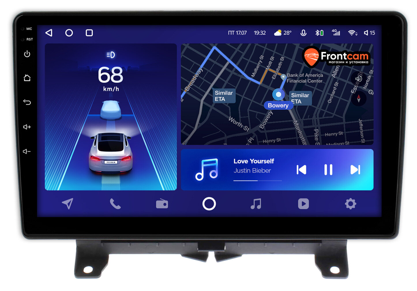 Штатная магнитола Teyes CC2 PLUS 6/128 9" RM-9-1204 Land Rover Range Rover Sport 2005-2009 Android 10 (4G-SIM, DSP, QLed)