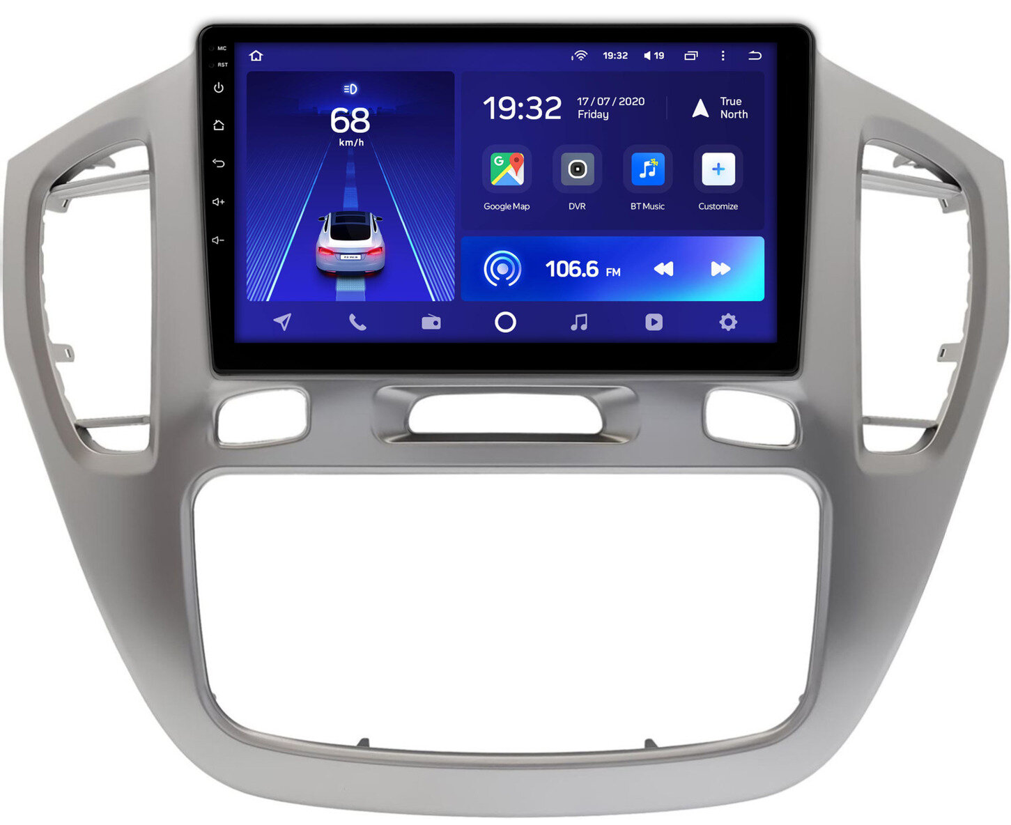 Штатная магнитола Toyota Highlander (U20), Kluger (XU20) 2000-2007 (серебро) Teyes CC2L PLUS 2/32 9" RM-9-614 Android 8.1 (DSP, IPS, AHD)