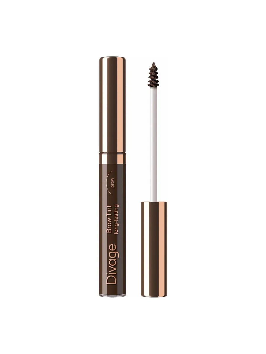 Тушь для бровей Divage Brow Tint long-lasting тон 02 темно-к