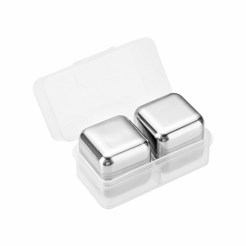 Кубик льда из нержавеющей стали 304, быстрозамороженный металлический тарталет с льдом, бытовой железный колпачок для