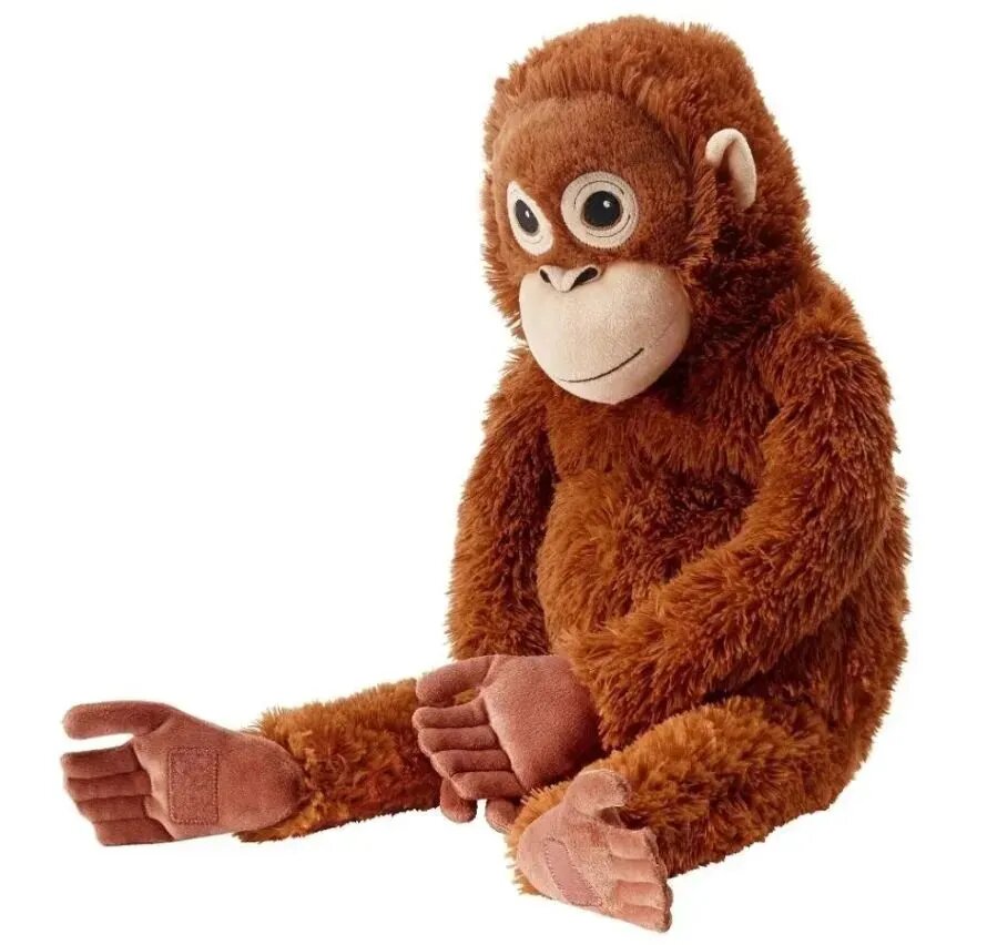 Мягкая игрушка икеа дьюнгельског Орангутанг 66 см коричневый, мягкая игрушка