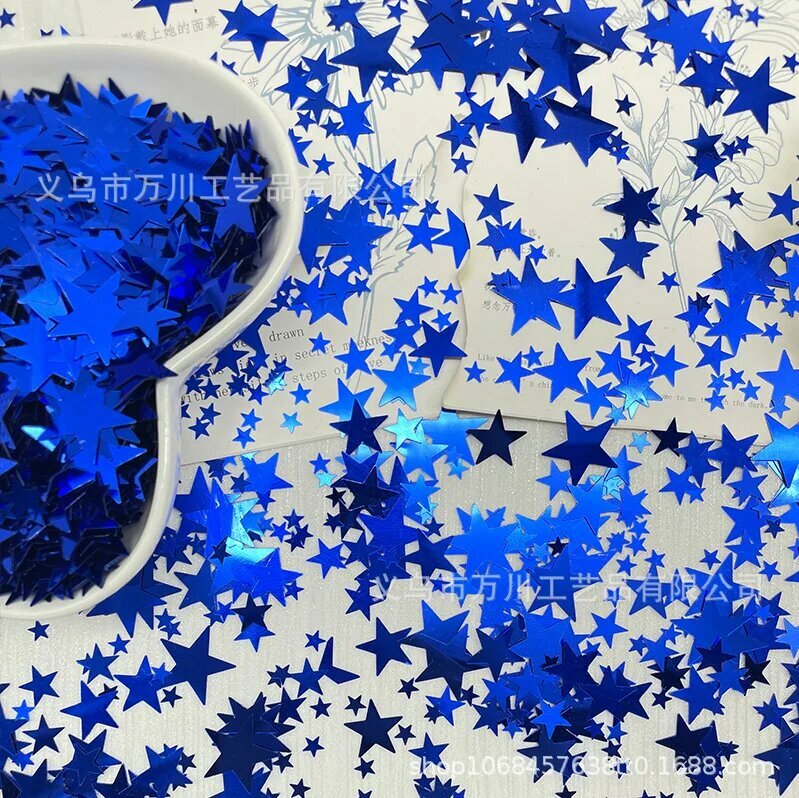 Прозрачный воздушный шар с конфетти Синий, blue