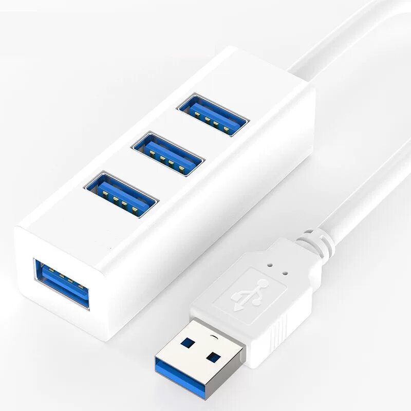 USB-концентратор для ноутбука, многопортовый внешний адаптер для мыши, клавиатуры и USB-накопителей, комплект HUB 1-в-4