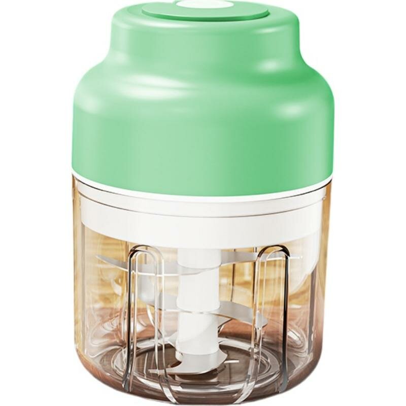 Электрический мини-измельчитель чеснока, 250 мл, многофункциональный измельчитель овощей, портативный инструмент для измельчения продуктов, заряжается через USB, кухонный комбайн для чеснока, имбиря, перца чили.