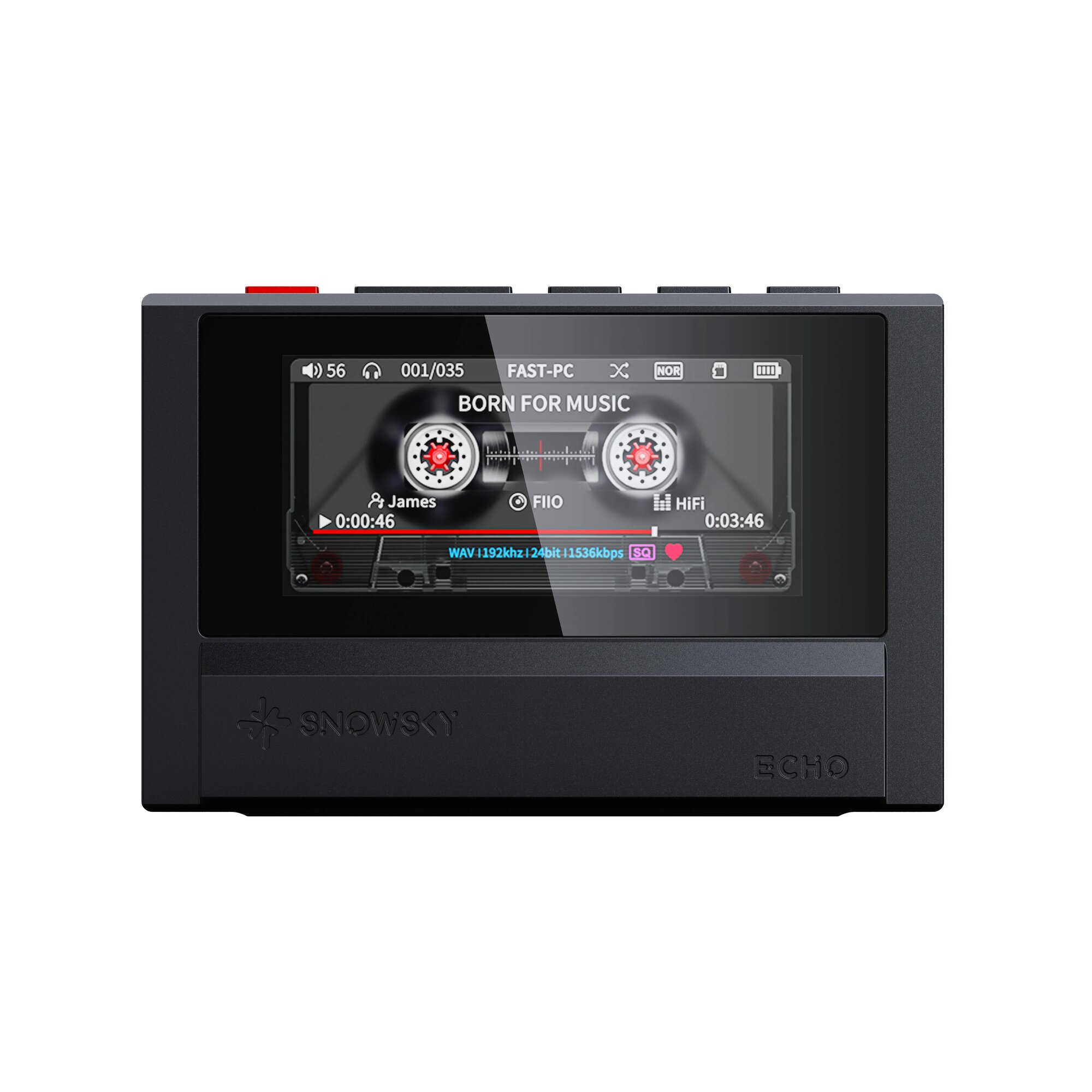 BITCED FiiO SnowSky ECHO CS43198 MP3-плеер 8ГБ ECHO Black