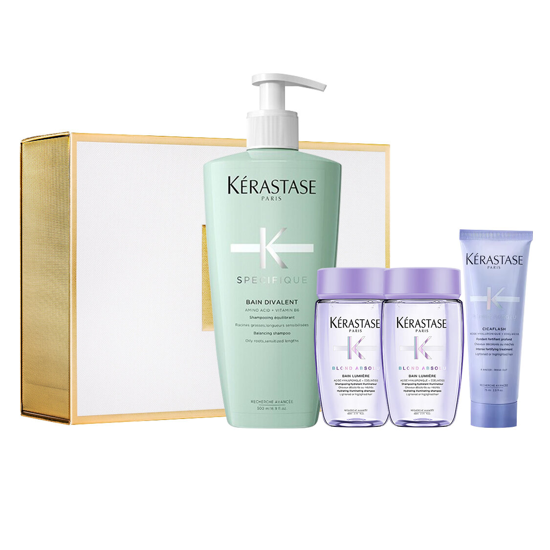 Набор шампунь и кондиционер унисекс KERASTASE для интенсивного ухода за волосами, артикул 5737418