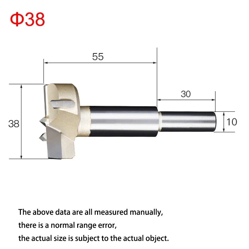 Tideway набор сверл Форстнера 25-42 мм 38mm