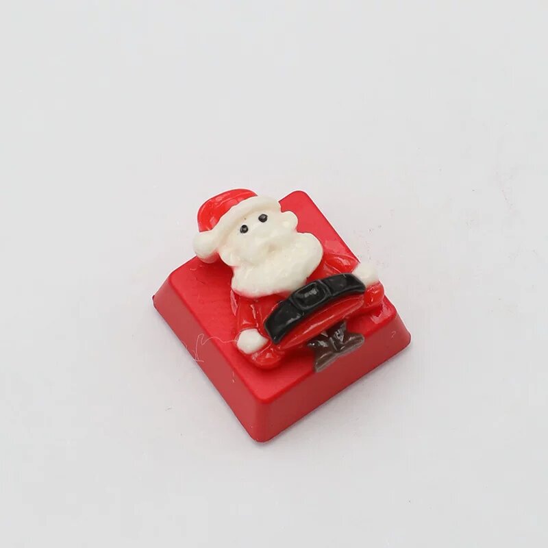 Новогодняя креативная объемная персонализированная механическая кейкап-накладка из смолы в виде креста, подарок,