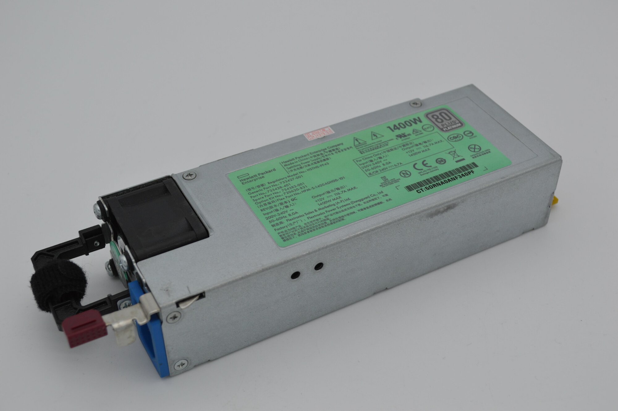Блок питания 1400W для HPE Gen9 720620-B21