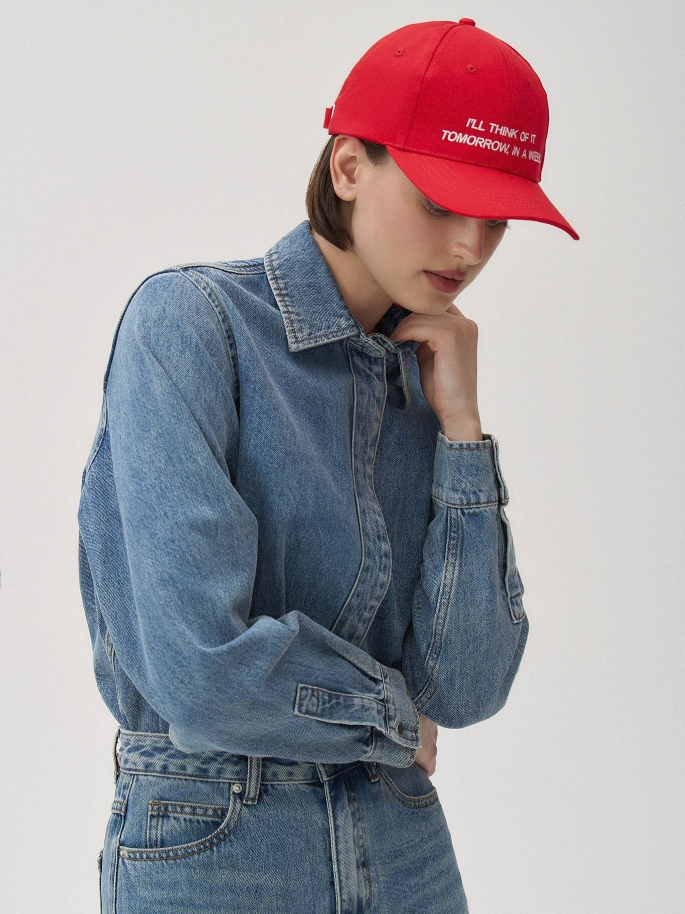 Кепка FASHION REBELS Весна-лето 2025 для женщин, размер One Size, красный — фото 1