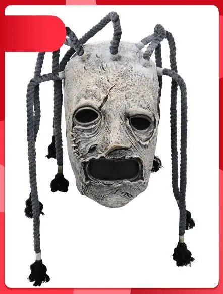 Маска группы Slipknot, Карнавальная маска, подходящая для фестивалей и представлений, серая, 1 штука