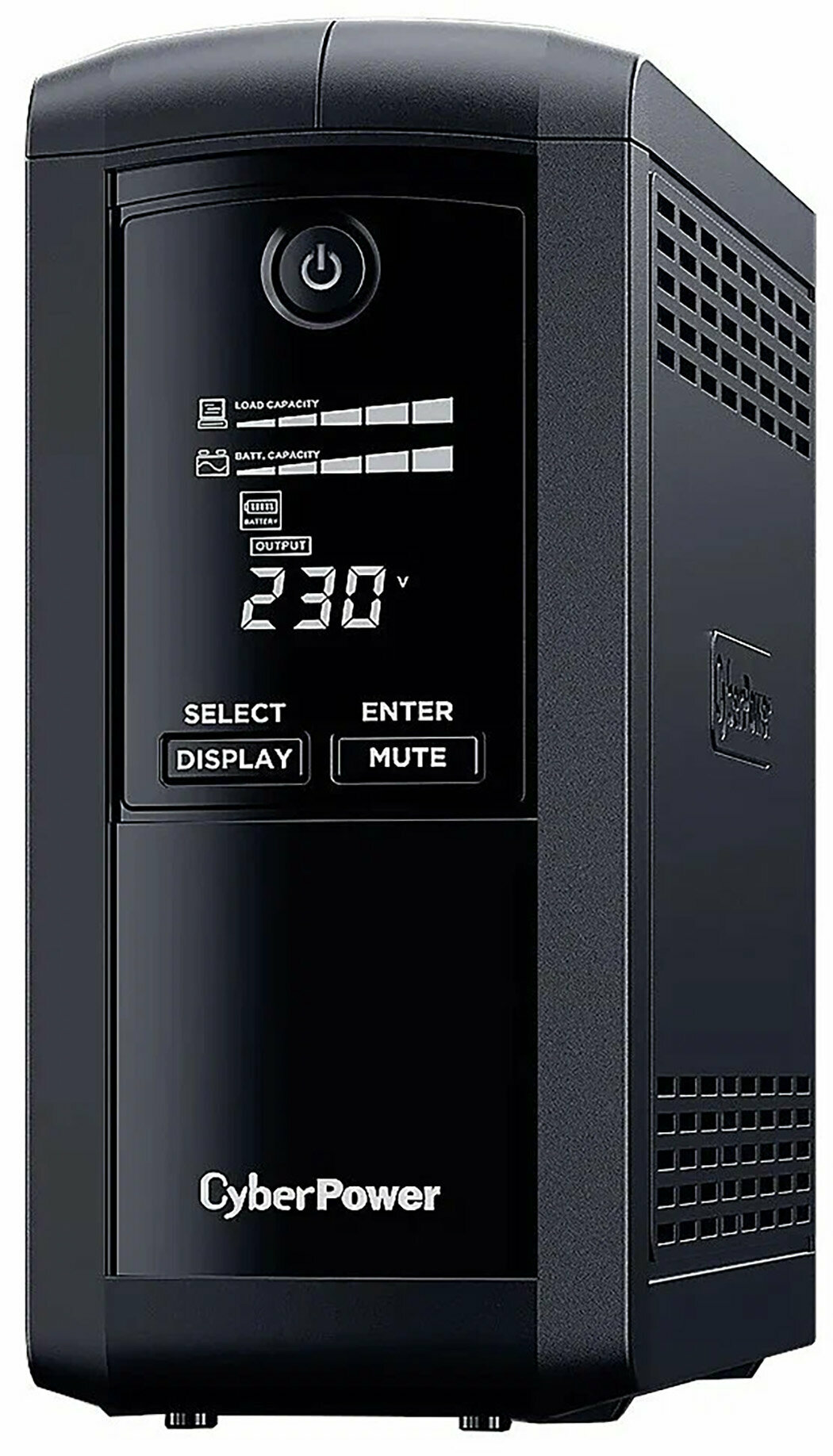 Источник бесперебойного питания (ИБП) CyberPower VP700EILCD, 700 В·А, 390 Вт, USB, RJ45/11, C13x6, линейно-интерактивный