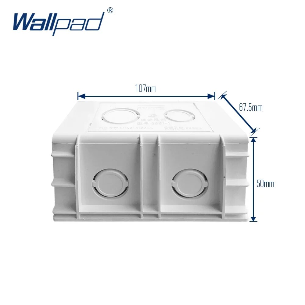 Wallpad распаячная коробка для выключателя, Box Only No Switch