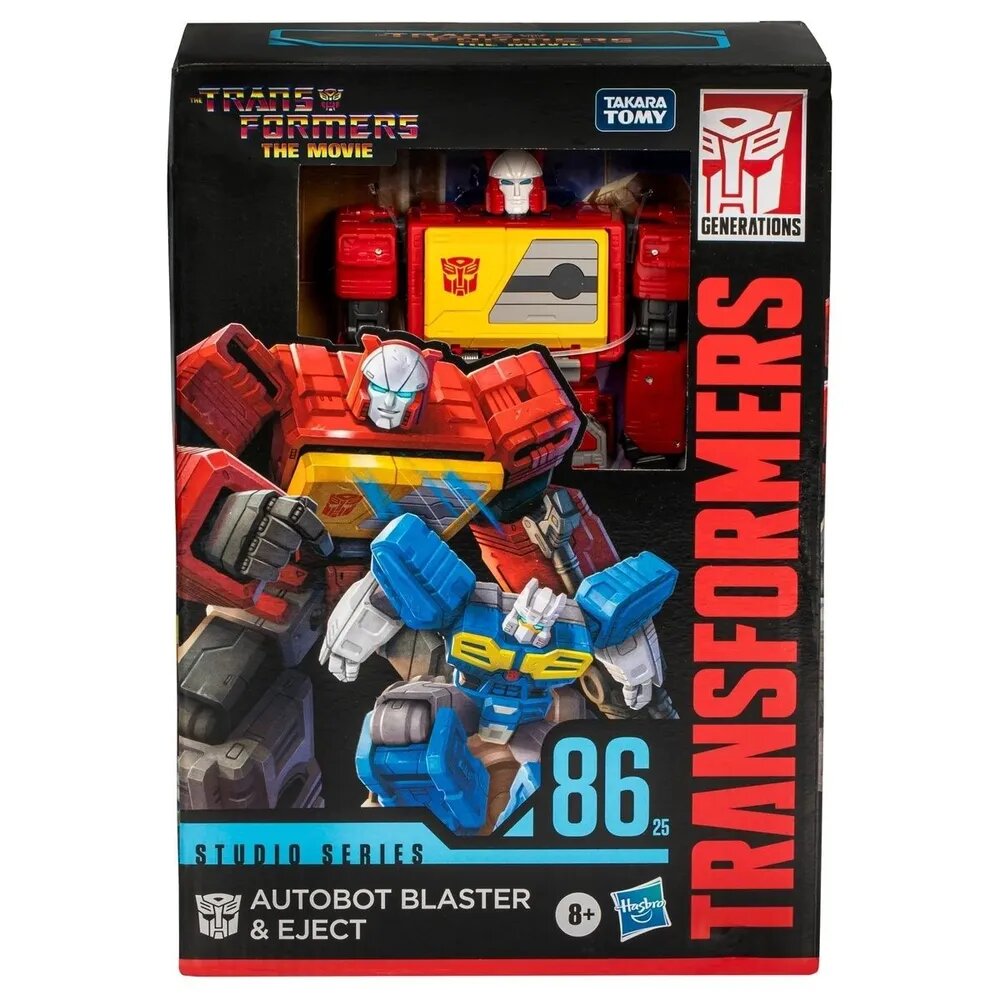 Трансформеры игрушки Hasbro Transformers Studio Series Voyager The Transformers: The Movie 86-25 Autobot Blaster & Eject (16.5cm) F9654