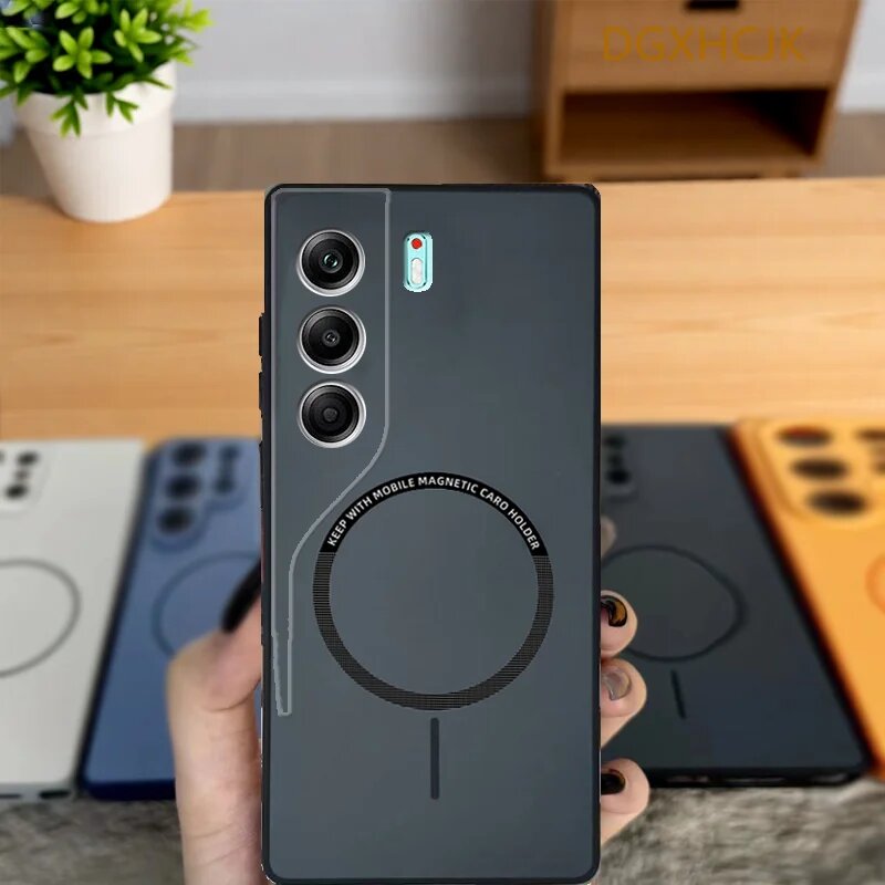 Чехол Tecno Camon 40 Pro 4G/5G, черный, магнитный