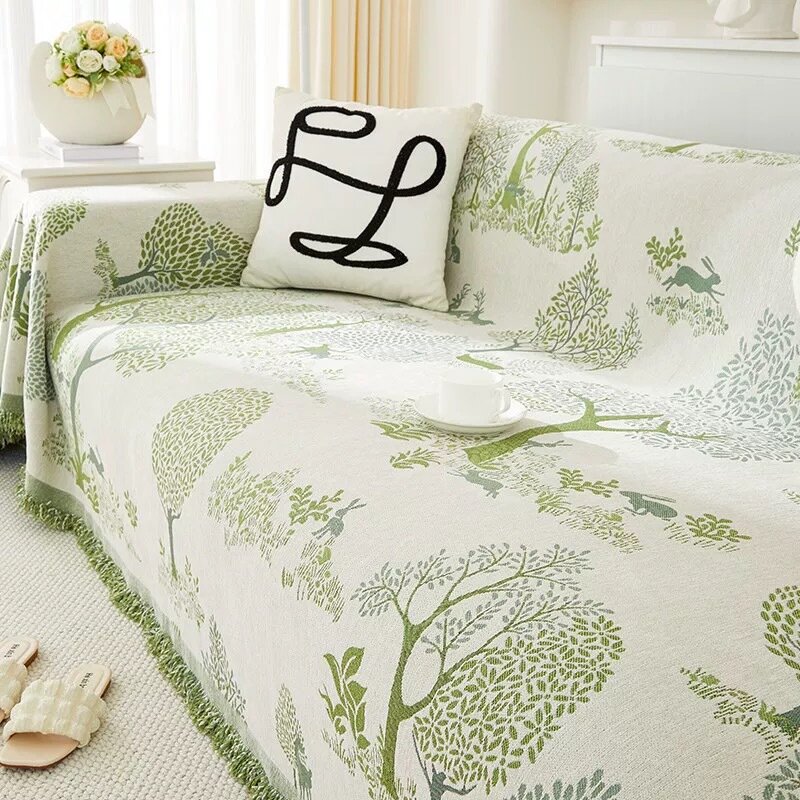 Чехол для дивана из шенилла Youzhuo, утолщенный диванный плед, чехол для дивана в стиле "инс", полностью закрывающий, подходит для всех сезонов.