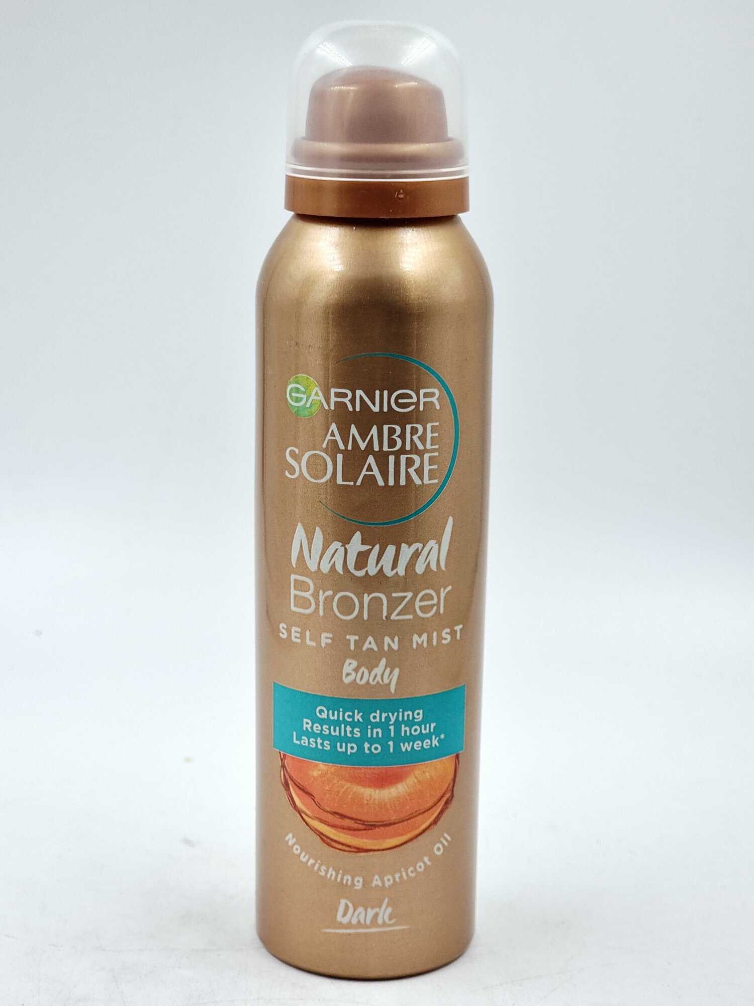 Автозагар-спрей для тела Garnier Ambre Solaire Dark с абрикосовым маслом 150 мл