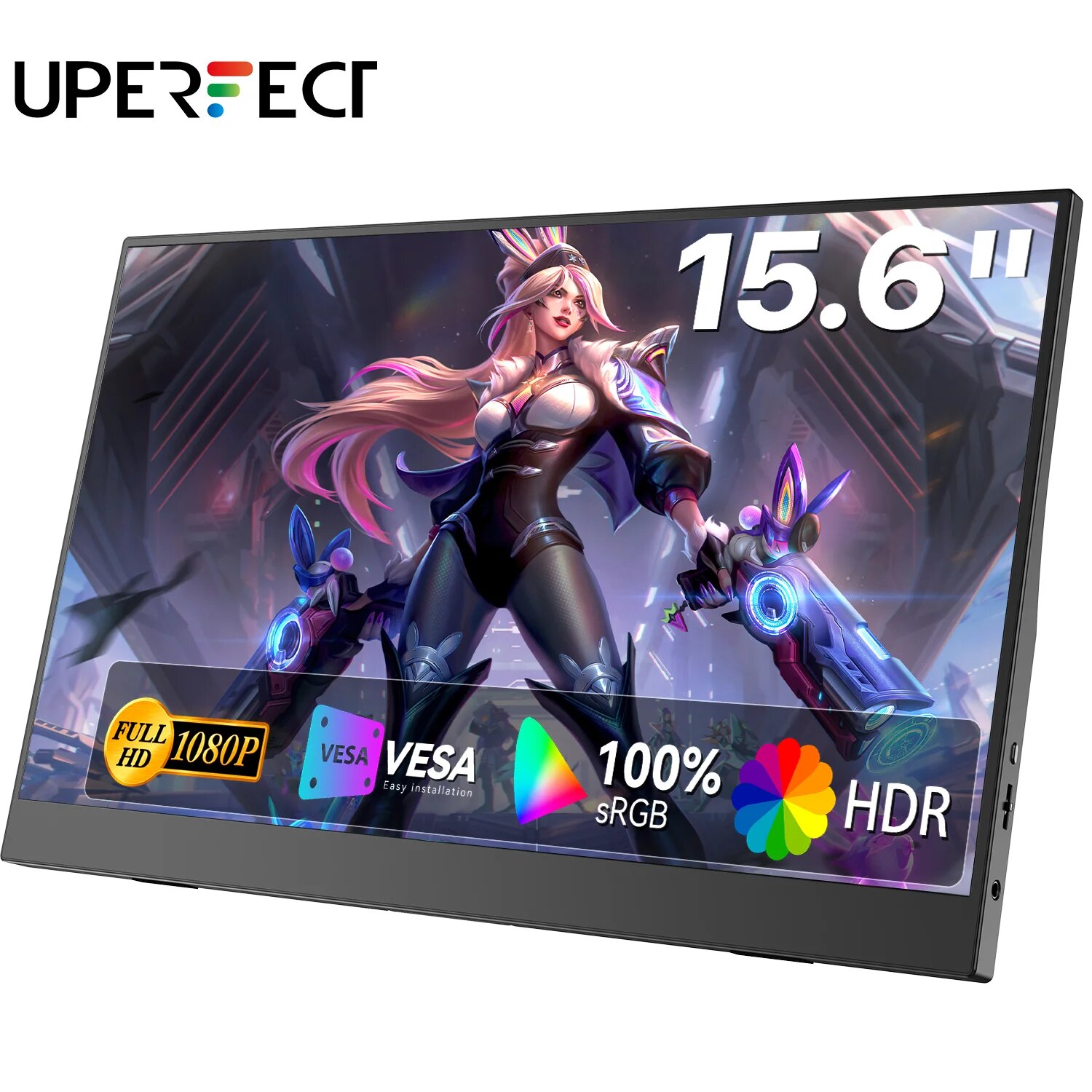 UPERFECT 15.6" Портативный Монитор Черный