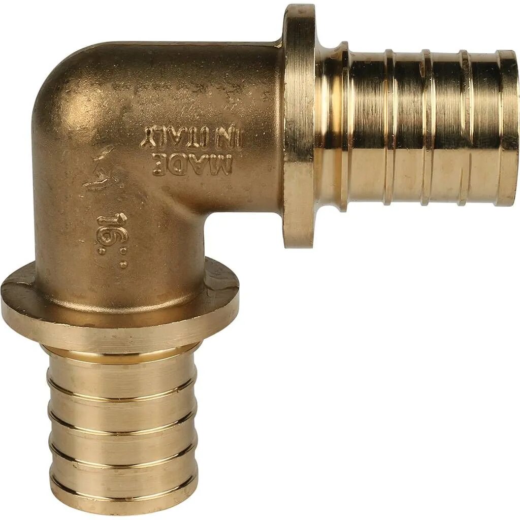 Угольник STOUT 90* 16 для сшитого полиэтилена аксиальный фитинг