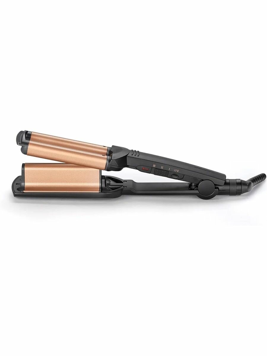 Тройная плойка для волос BaByliss W2447E Deep Waves, стайлер для глубоких голливудских волн и текстурных локонов, щипцы для завивки с турмалиновым покрытием — фото 1