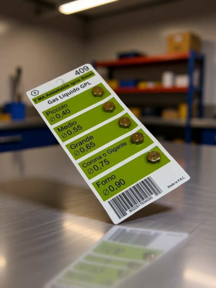 Жиклёры (форсунки) для газовой плиты Ariston, Indesit, Zanussi, Electrolux (на баллонный газ)