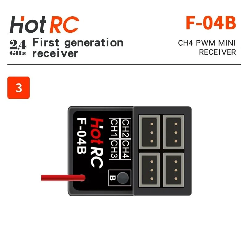 Hot RC F-04B CH4 PWM Mini Receiver