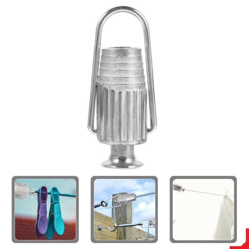 Металлический трос для белья, натяжитель, алюминиевый столб, тяжелый 8.00X3.50X2.50CM