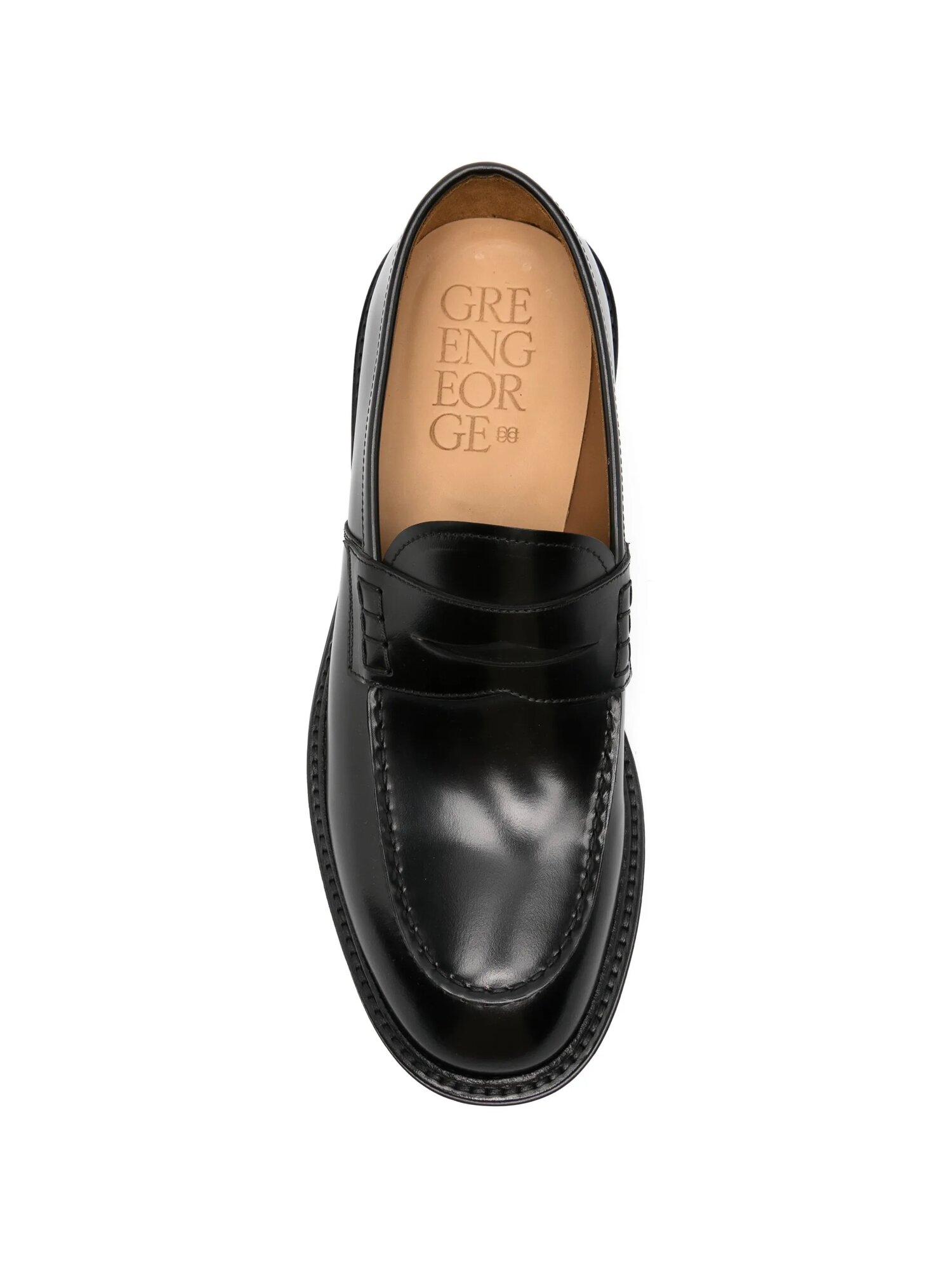 Лоферы Green George Penny loafers, размер 11, black/black — фото 1