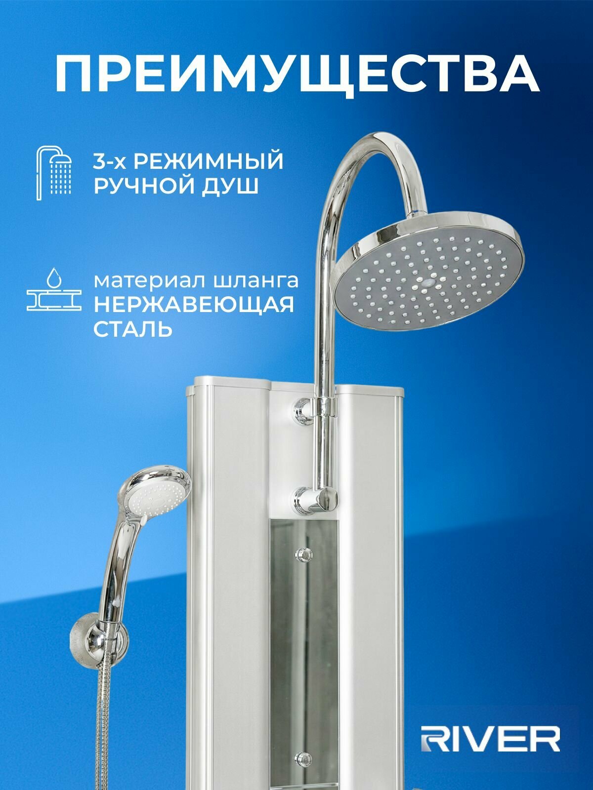 GURON 01 Душевая панель — фото 1