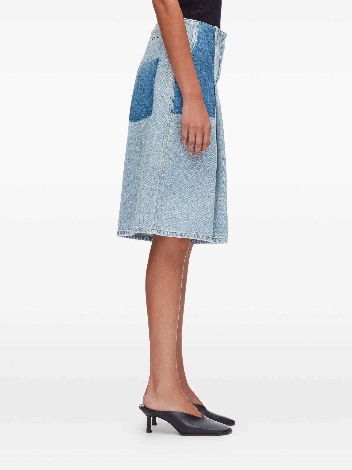 Шорты 3.1 Phillip Lim Patchwork pleat shorts, размер 6 — фото 1