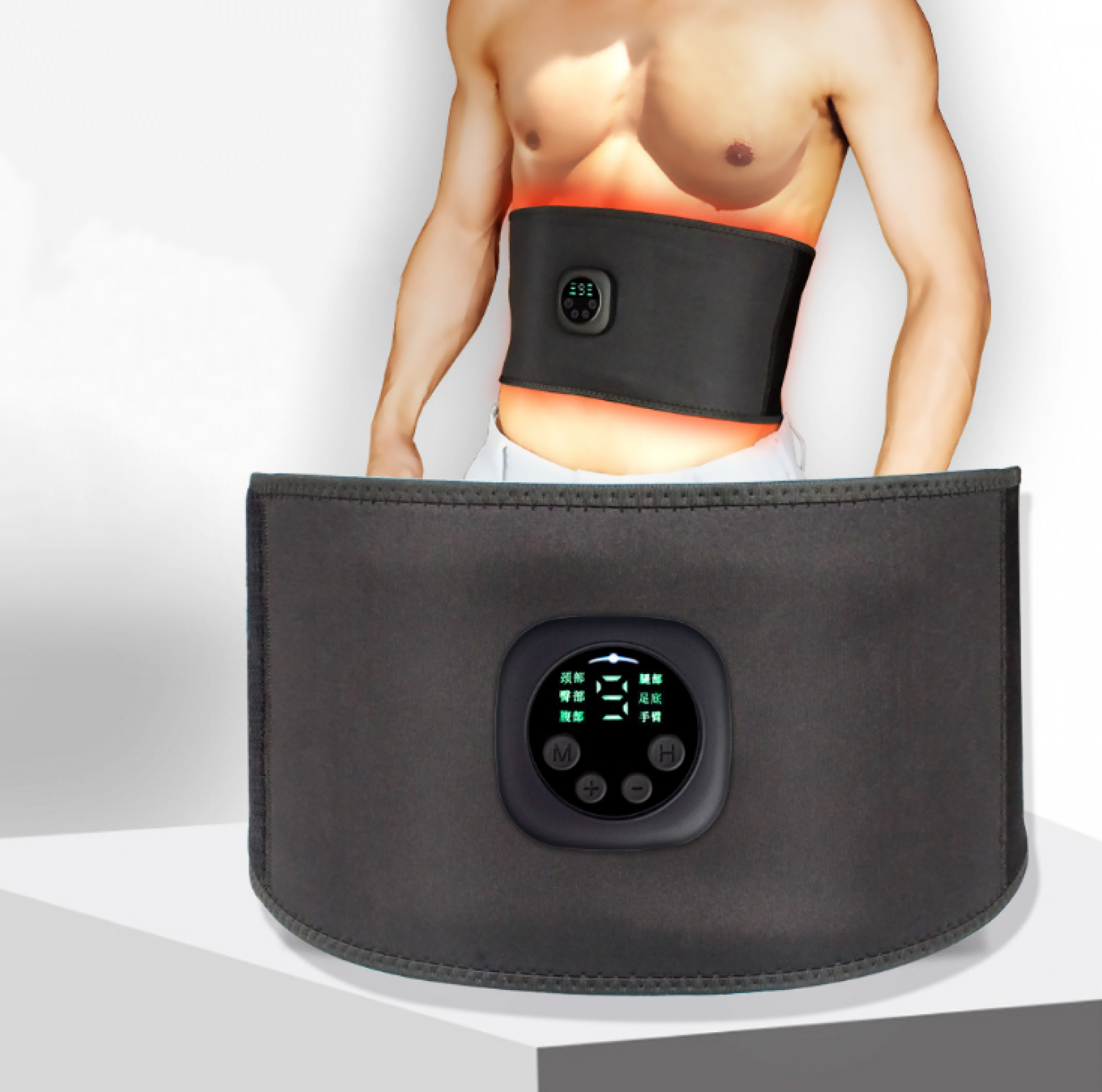 Смарт-пояс MyPads M20-06 электростимулятор мышц живота с 6 режимами и 9 уровнями интенсивности