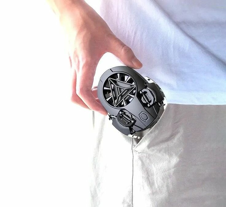 Игровой кулер с триггерами для смартфона, 400 mAh, RGB подсветка 7D