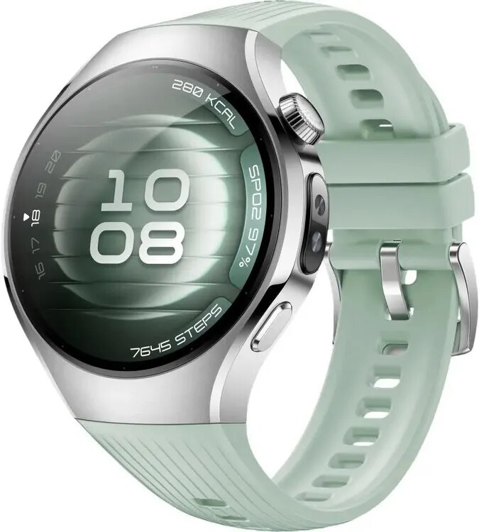 Умные часы Huawei Watch 5, 42mm Green, сапфировое стекло, композитная кожа, eSIM
