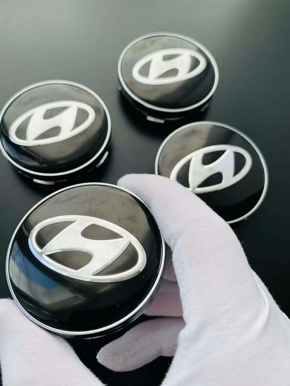 Колпак ступицы для колесные диски Hyundai, Хендай 60/56мм черный