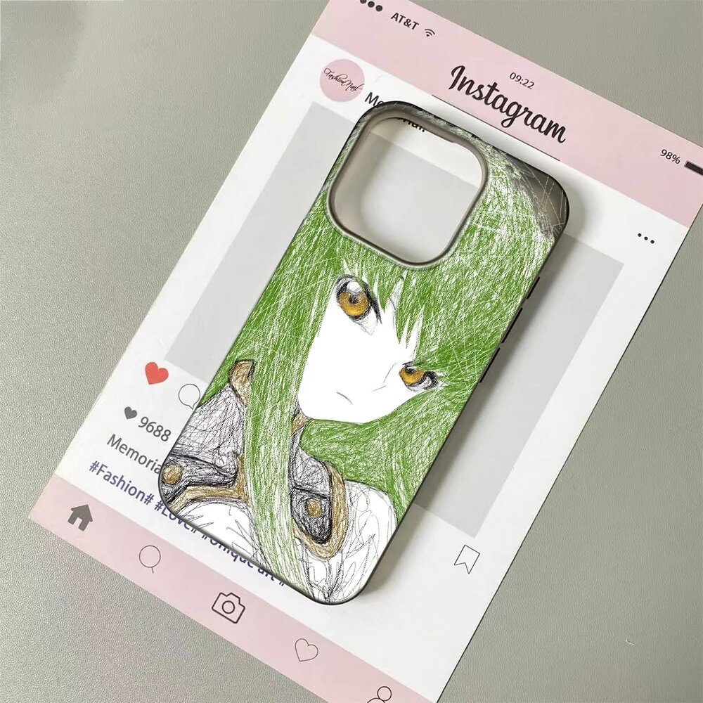Чехол для iPhone 16 ProMax с аниме рисунком, Style 3