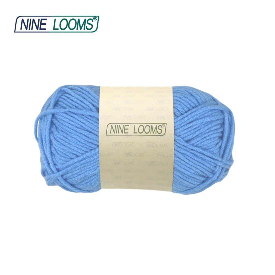 NINE LOOMS пряжа акрил, синий, 50г, цвет 86 Capri Blue