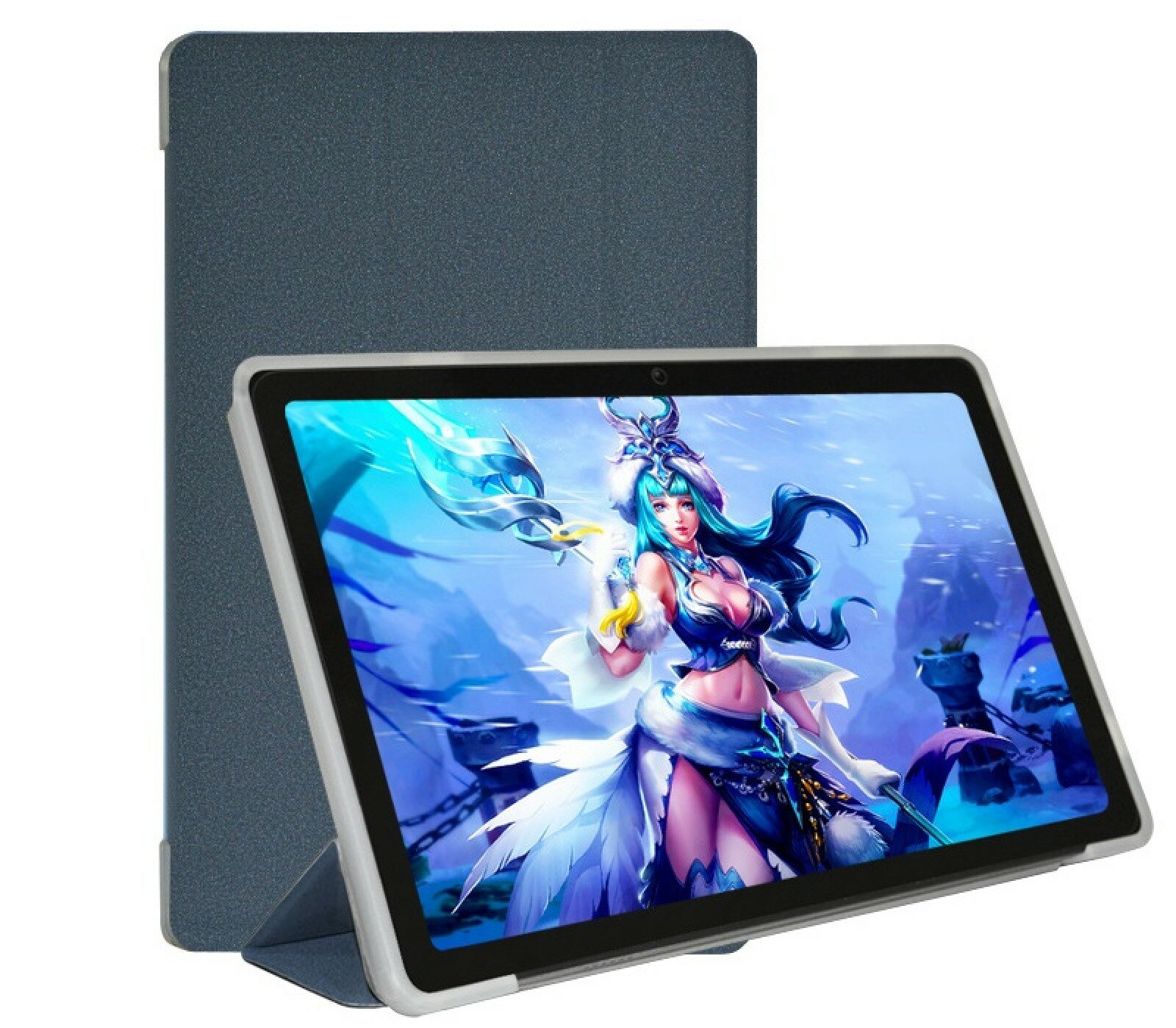 Чехол-обложка MyPads iL Sottile для Teclast P25 ультратонкий с функцией автоблокировки и подставкой, пластик, серый