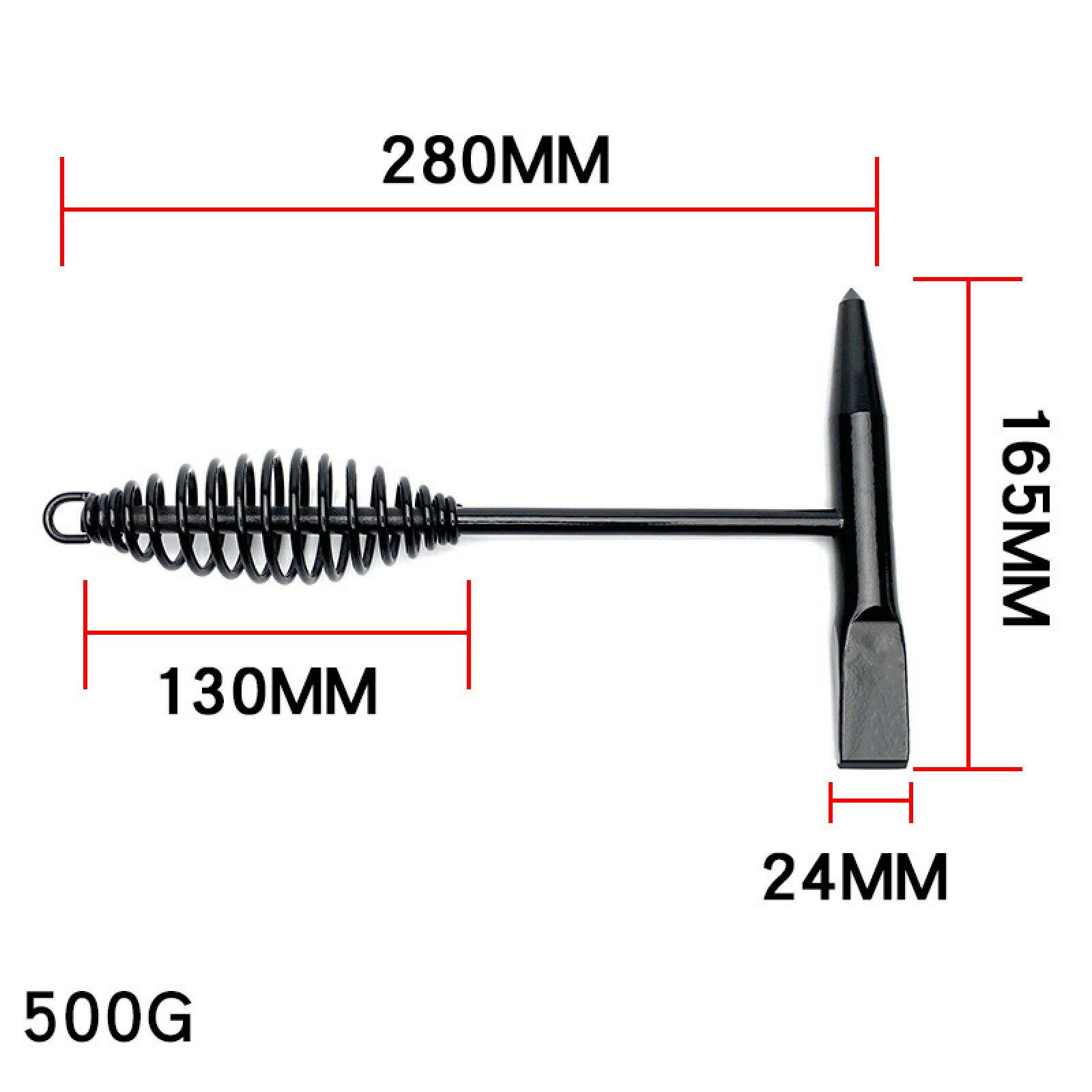 Молоток шлакоотбойный MyPads для сварочных работ с пружинной ручкой