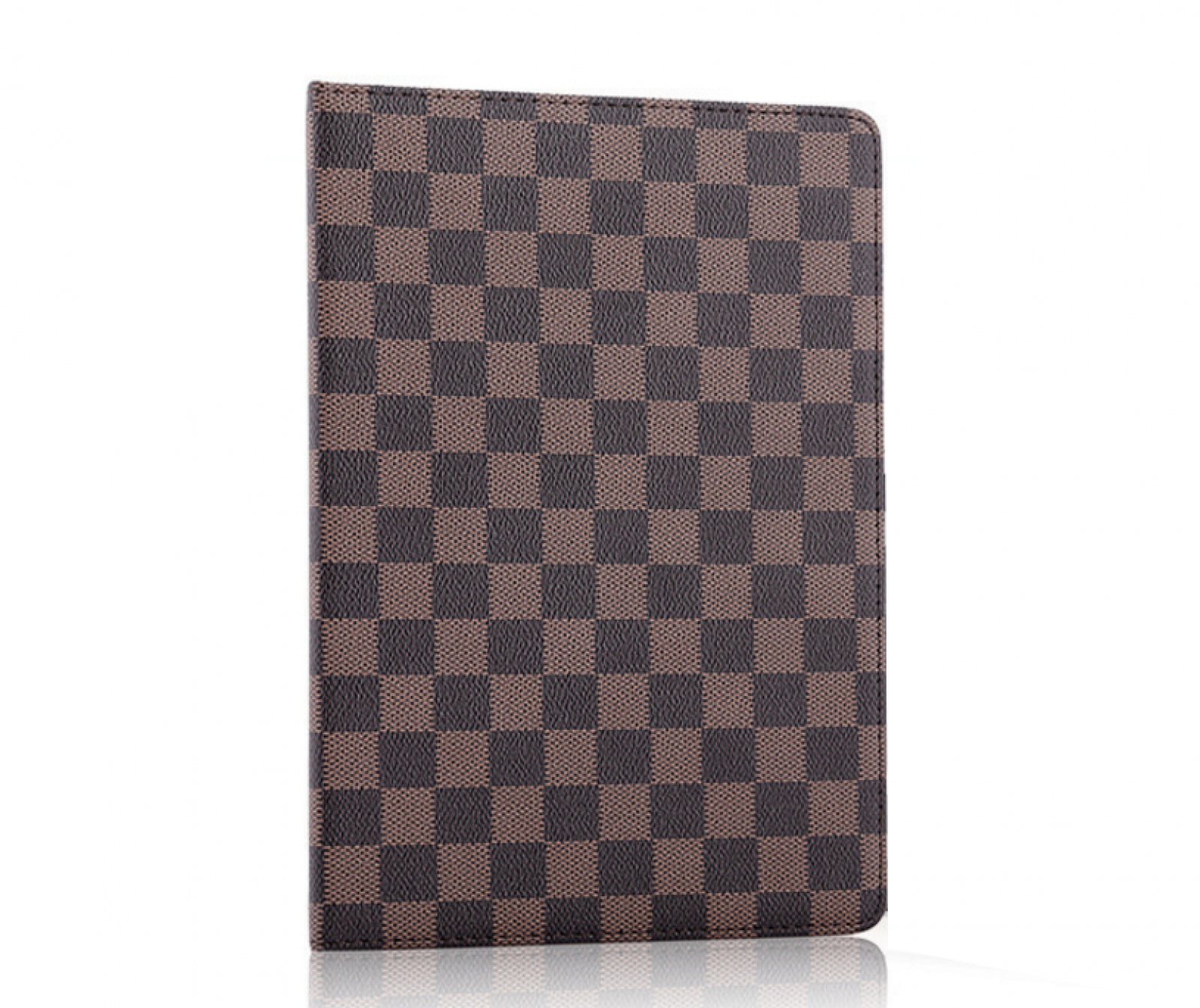 Защитный чехол-книжка MyPads для iPad 2, 3, 4 с коричнево-черным клетчатым узором