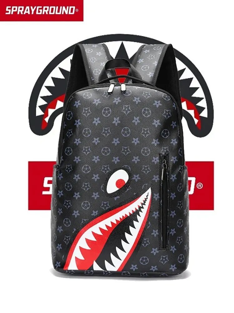 Рюкзак Sprayground Shark Mouth Black Backpack спортивный школьный городской для мальчика девочки