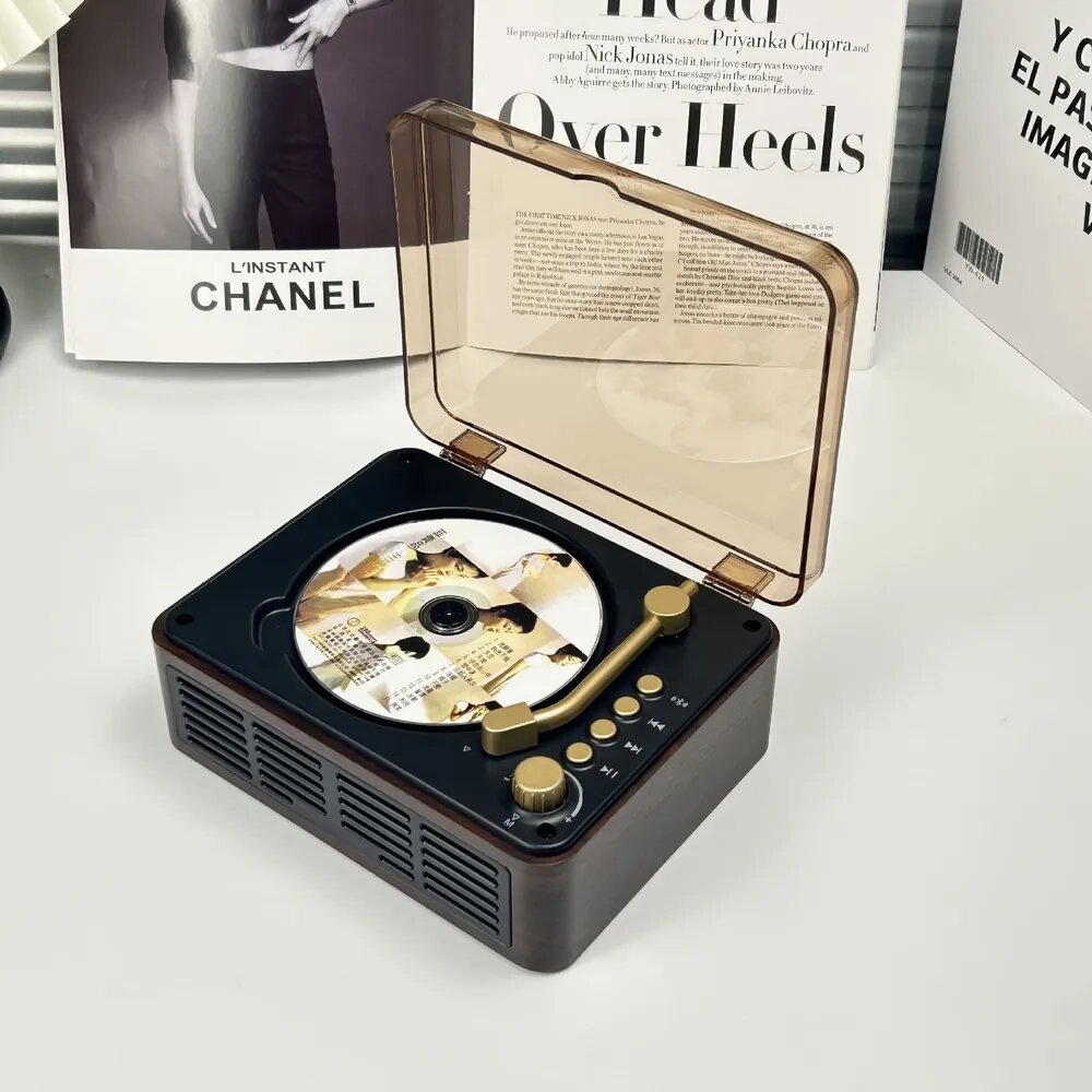 CD-проигрыватель, высококачественный проигрыватель музыкальных дисков, универсальная Bluetooth-колонка.