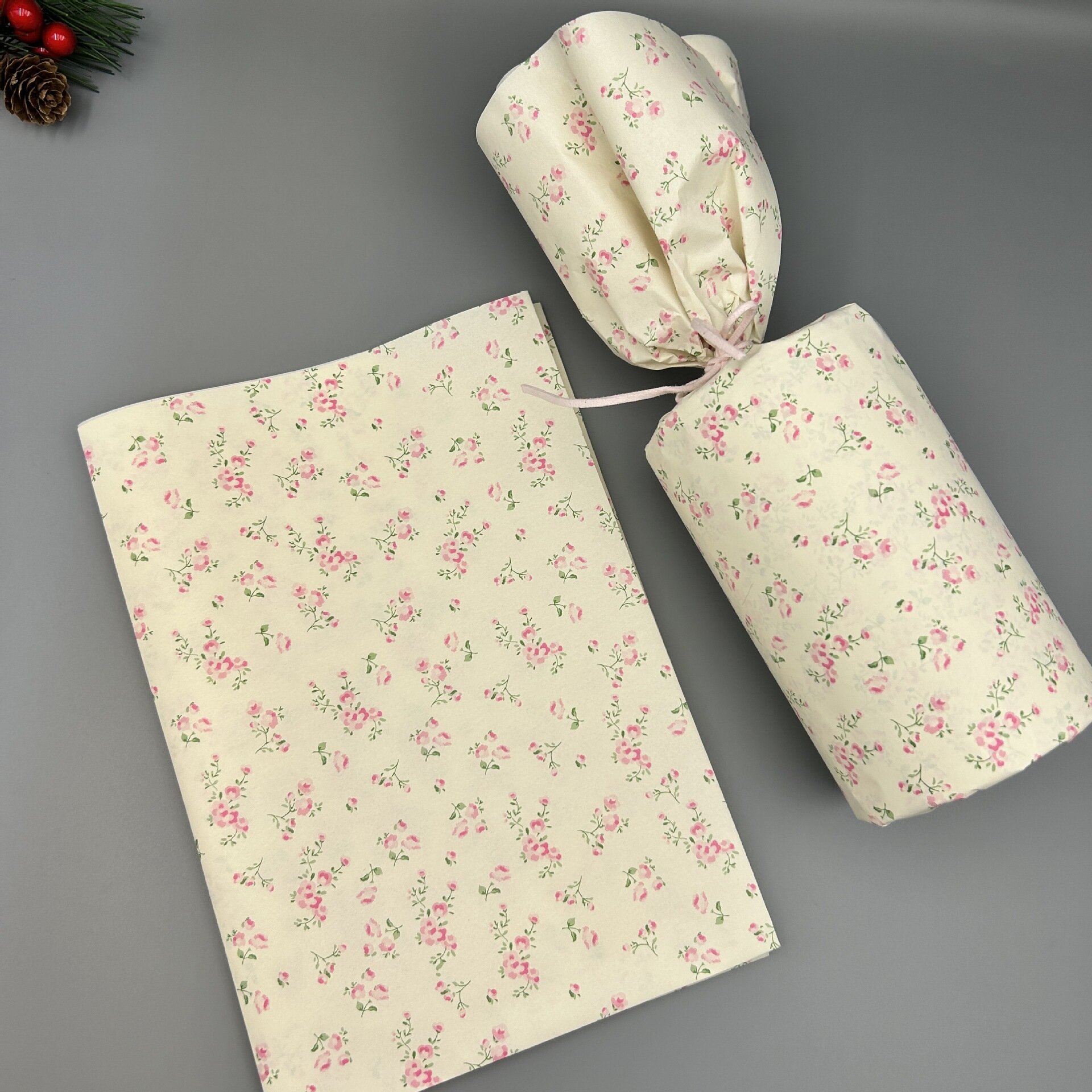 Новая перламутровая бумага с печатью плотностью 22 г/м² для свежих и простых подарков, культурных и креативных изделий, упаковки для цветов, одежды и ручной упаковочной бумаги.