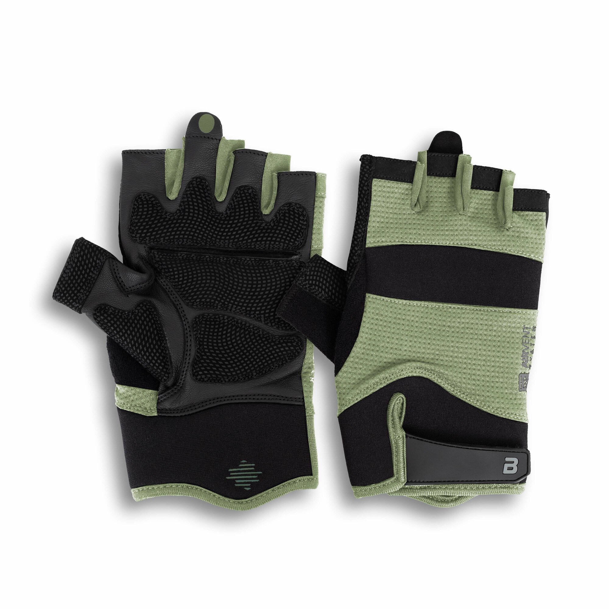 Перчатки BioTechUSA Jake leather gloves green, размер S