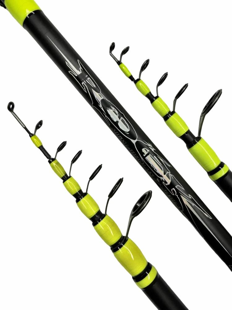 Спиннинг телескопический KAIDA ROCK 210см, тест 5-25гр