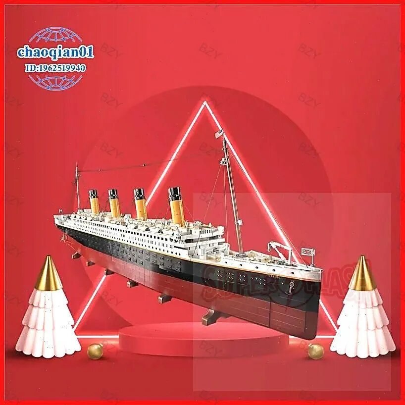 Конструктор Титаник, совместим с лего 10294. Модель корабля из картона