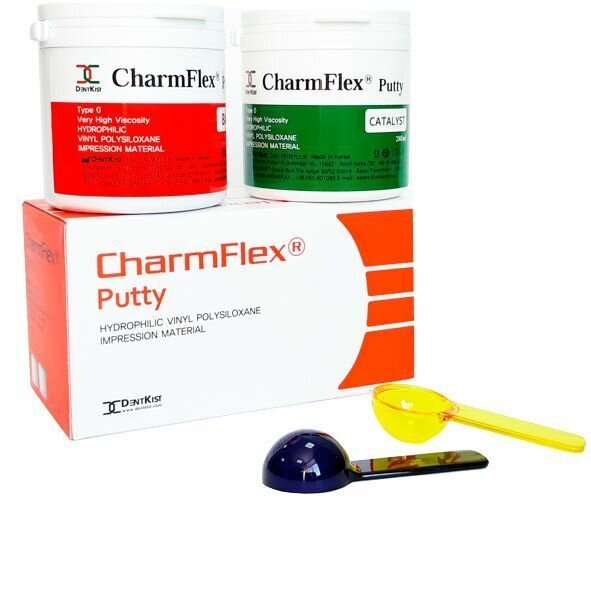 ЧамФлекс Путти CharmFlex Putty 2 по 280 мл - базовый слепочный материал